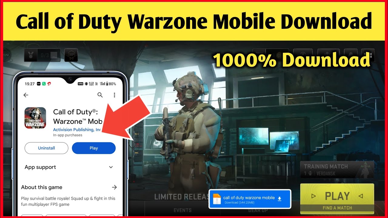 Call of duty warzone mobile download in android | cod warzone mobile ...