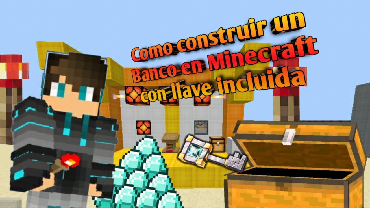 Como Construir un Banco en Minecraft - Bien Explicado Redstone Tutorial ...