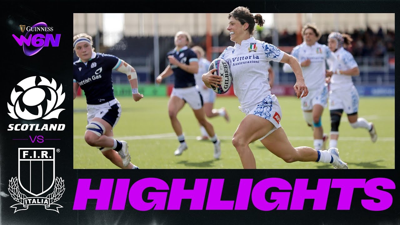 ITALY POWER THROUGH SCOTLAND! Extended Highlights | Scotland v Italy ...