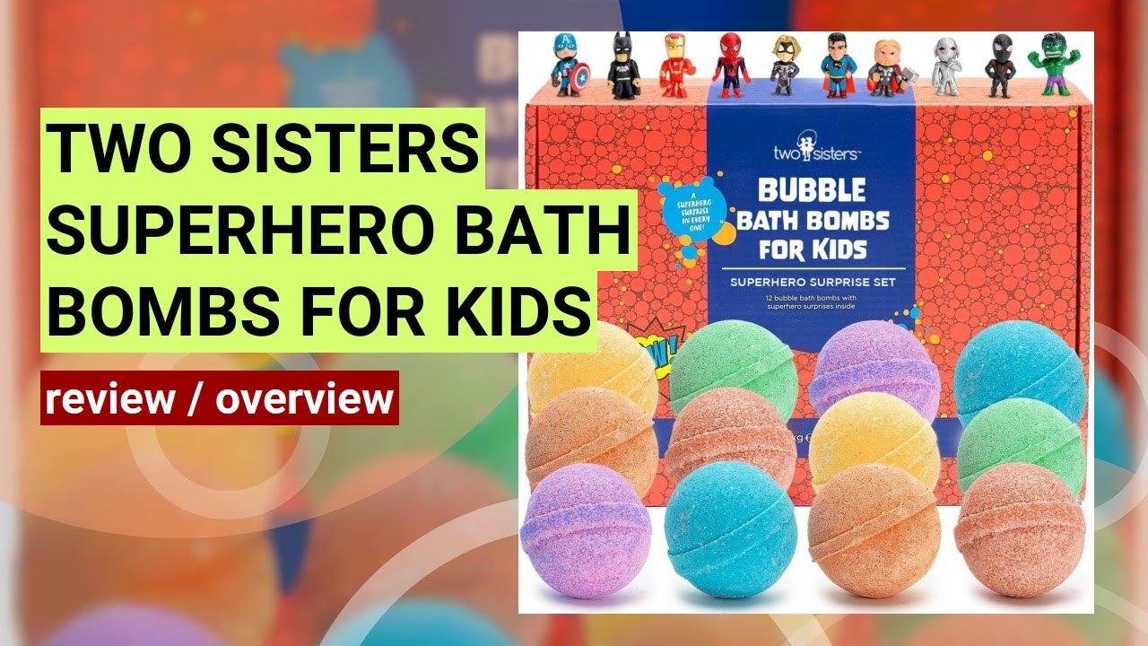 Two Sisters Superhero Bath Bombs Review: Fun, Fruity, and Full of Surprises! - YouTube