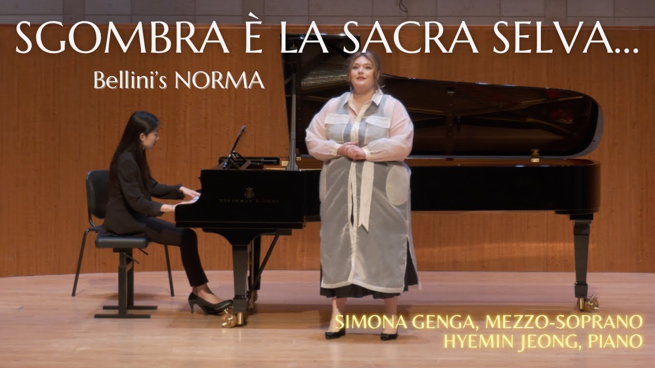 Simona Genga sing’s “Sgombra è la sacra selva… Deh! Proteggi mi O Dio ...