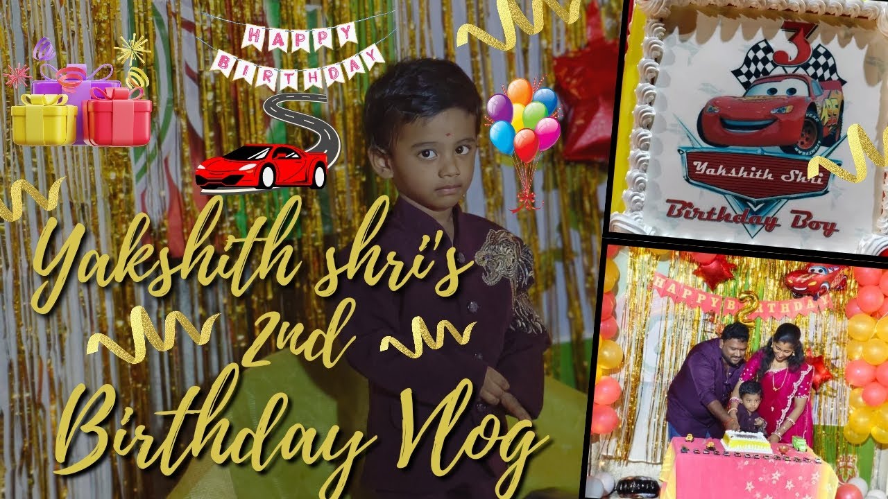 ||yakshith shri's 2nd birthday🎈🎉💐 celebration vlog||యక్షిత్ శ్రీ 2nd ...