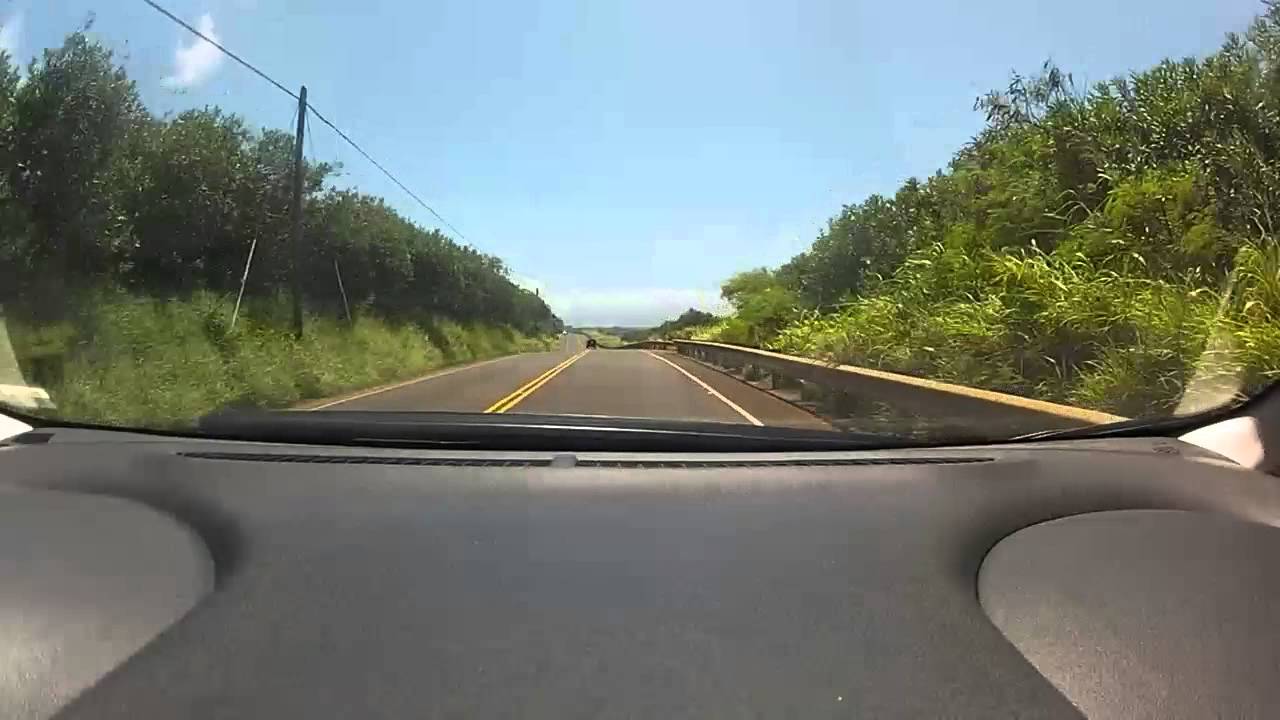 Driving along Highway 30, Maui, May 2014 - YouTube