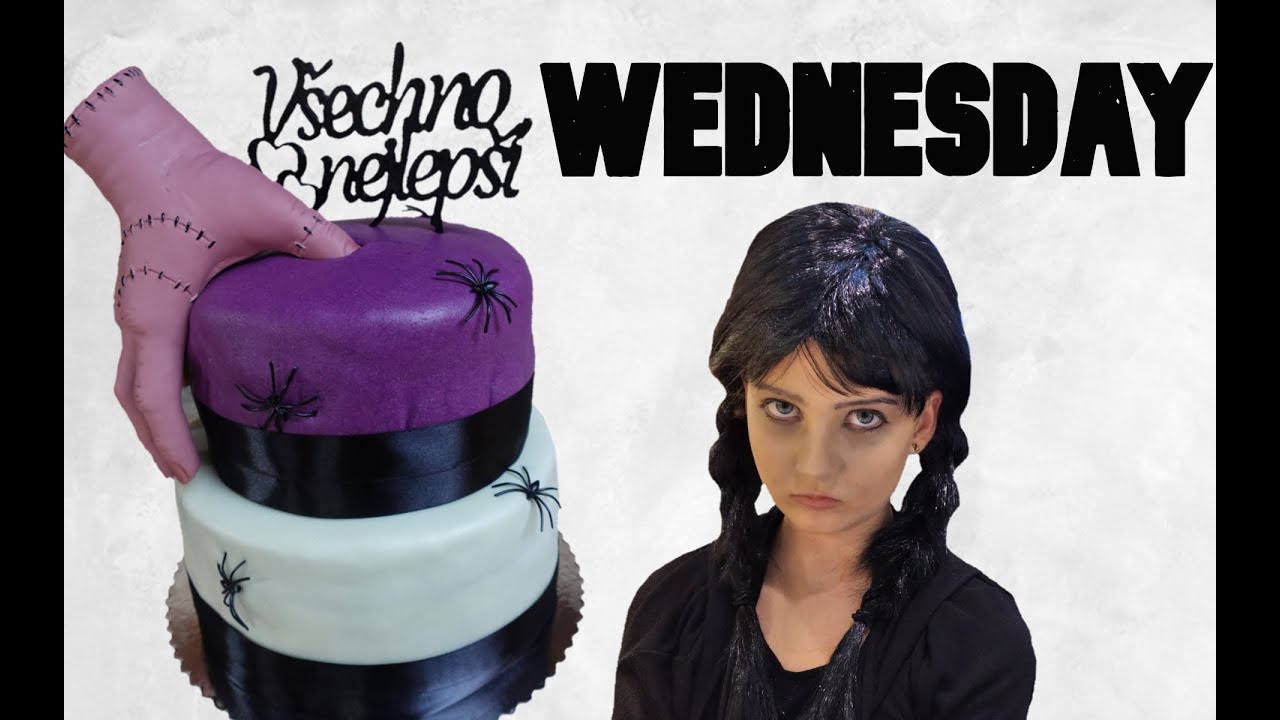 WEDNESDAY DORT | Recept na dort ve stylu WEDNESDAY ADDAMS - YouTube