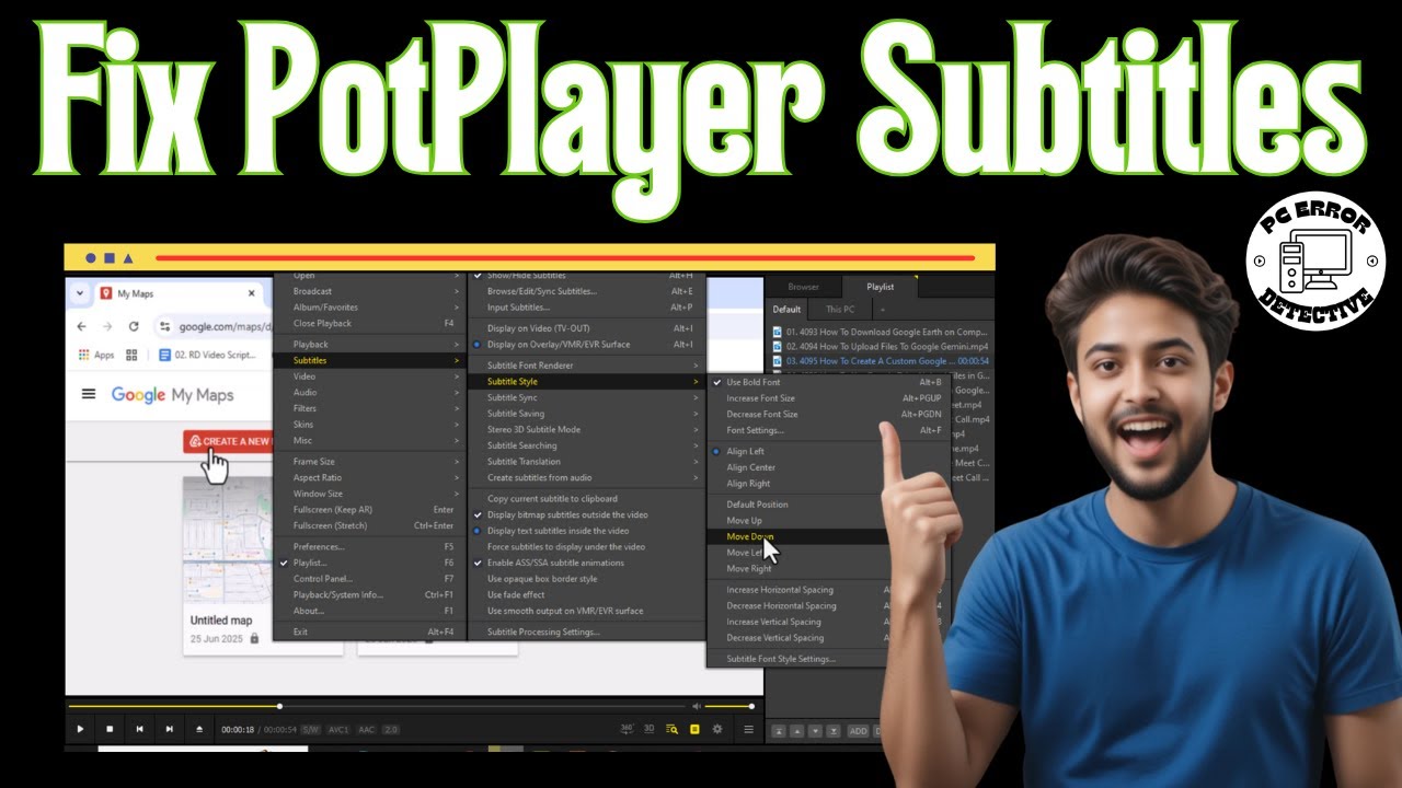 How to Adjust the Subtitles or Captions Position in Potplayer - Step-by-Step Guide - YouTube
