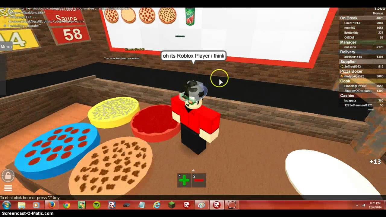 ROBLOX:Work at a pizza place - YouTube