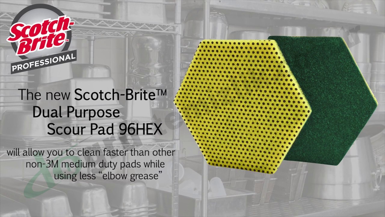 3M Scotch-Brite 96Hex Dual Purpose Scouring Pad - www.dogrutemizlik.com ...