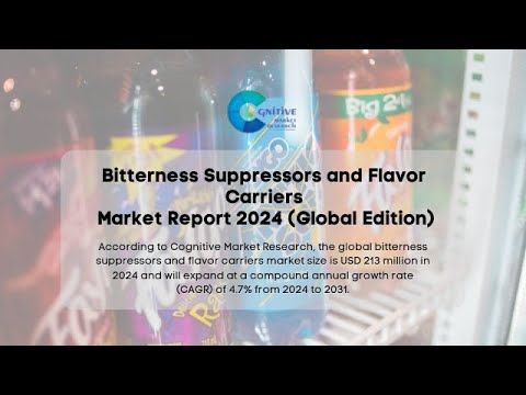 Bitterness Suppressors and Flavor Carriers Market Report 2024 ...