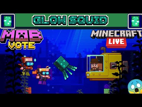🚨 Minecraft live 2020 - vote for the Glow Squid // español 🚨 Mob vote ...