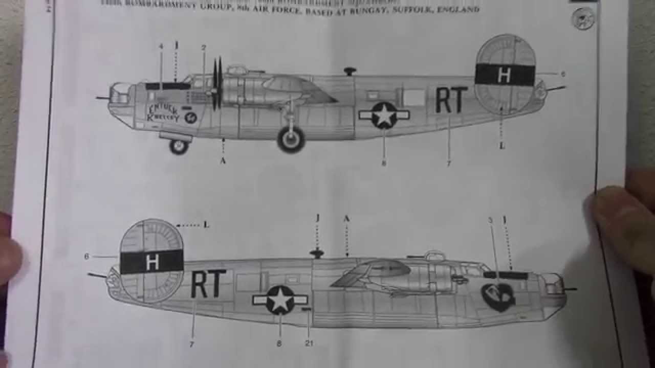 What's in the Box? B-24J LIBERATOR 1/48 scale of Revell-Monogram - YouTube