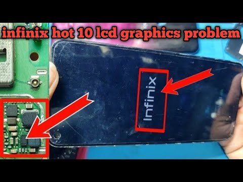 infinix hot 10 lcd graphics problem // infinix x680 blue display ...