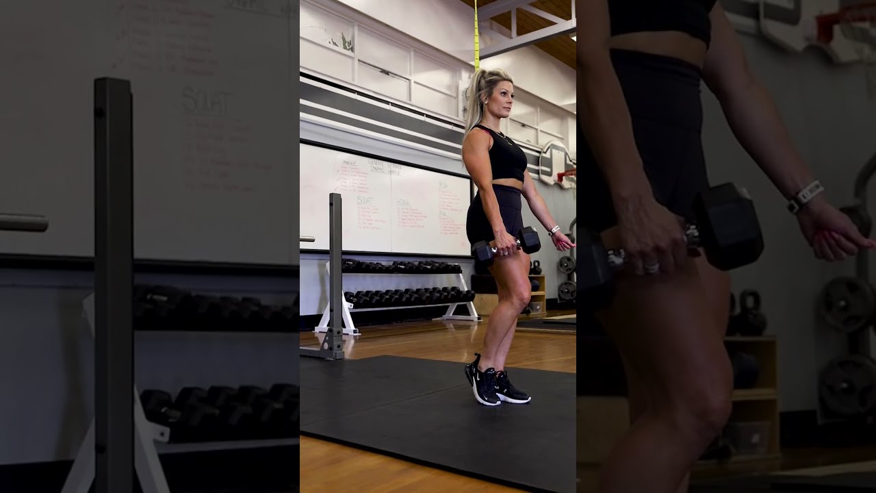 Dumbbell Offset Load Reverse Lunge - YouTube