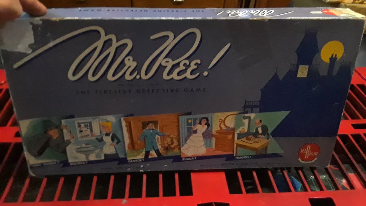 Vintage Mr. Ree board game copyright 1957 Selchow and Righter - YouTube