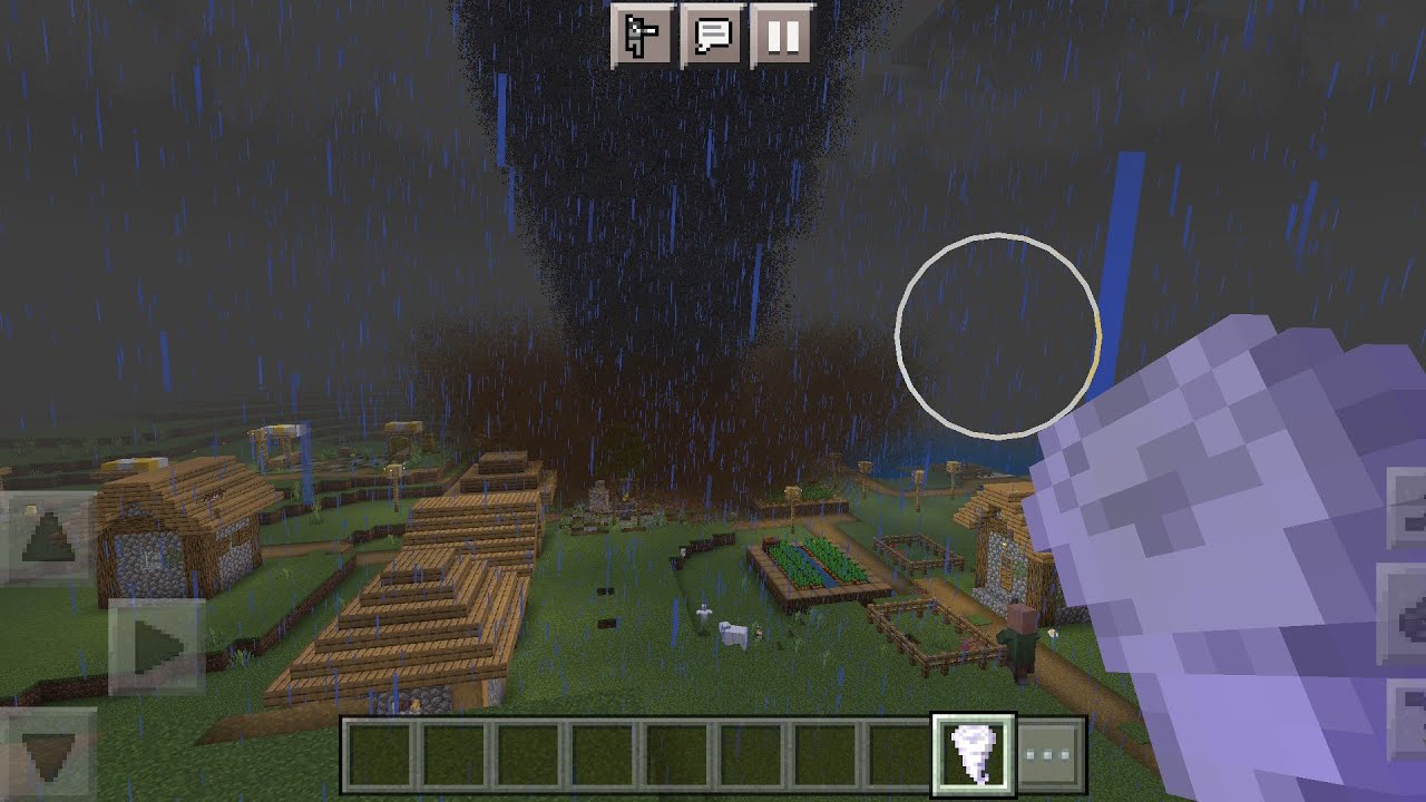 Minecraft Mod Tornado 🌪️ Meteorológico 🤯 😱 bedrock/Java/Pe !!! - YouTube