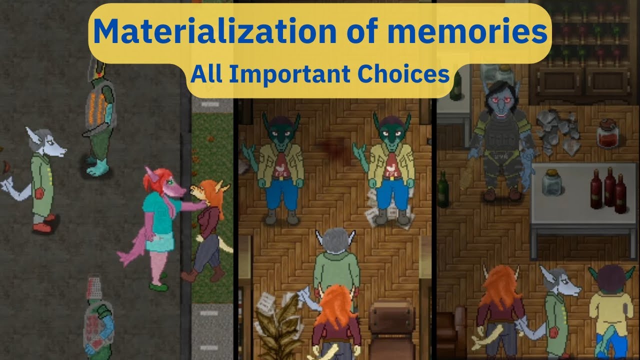 Materialisation of Memories: All Important Choices - YouTube