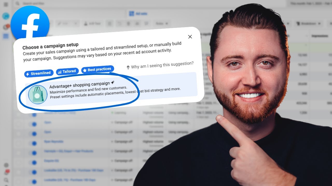 Facebook Ad Advantage+ Campaign Walkthrough (STEP-BY-STEP) - YouTube