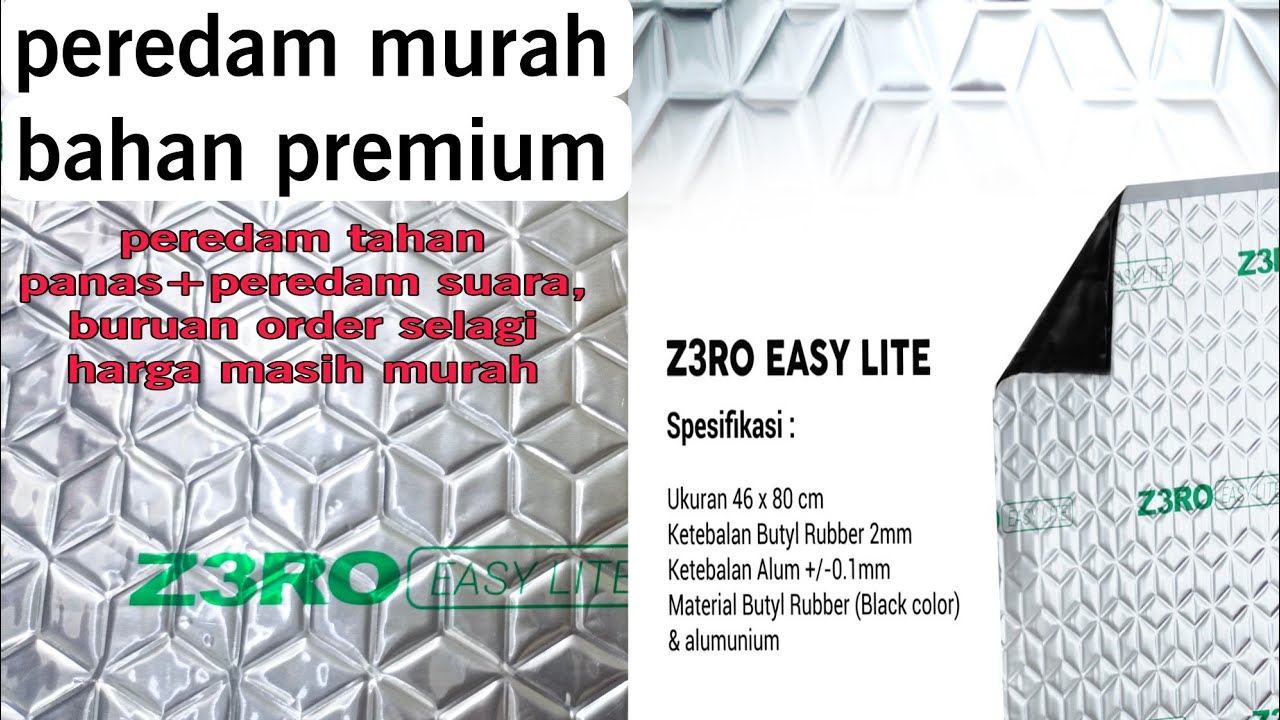 🛑peredam zero lite peredam murah kualitas premium - YouTube