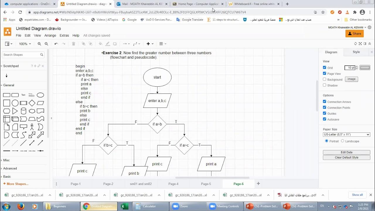 Repetition control structure algorithm -(while and for) and a question ...