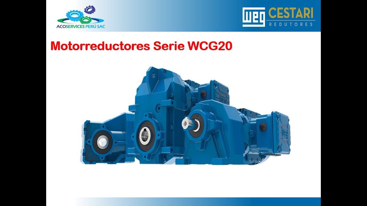 MOTORREDUCTORES WEG CESTARI WCG20 - Acoservices - YouTube