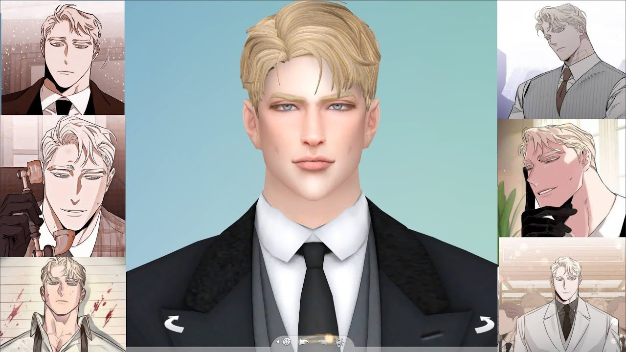 The sims 4 สร้างตัวละคร Caesar - Roses and Champagne #ไกซาร์ #manhwa # ...