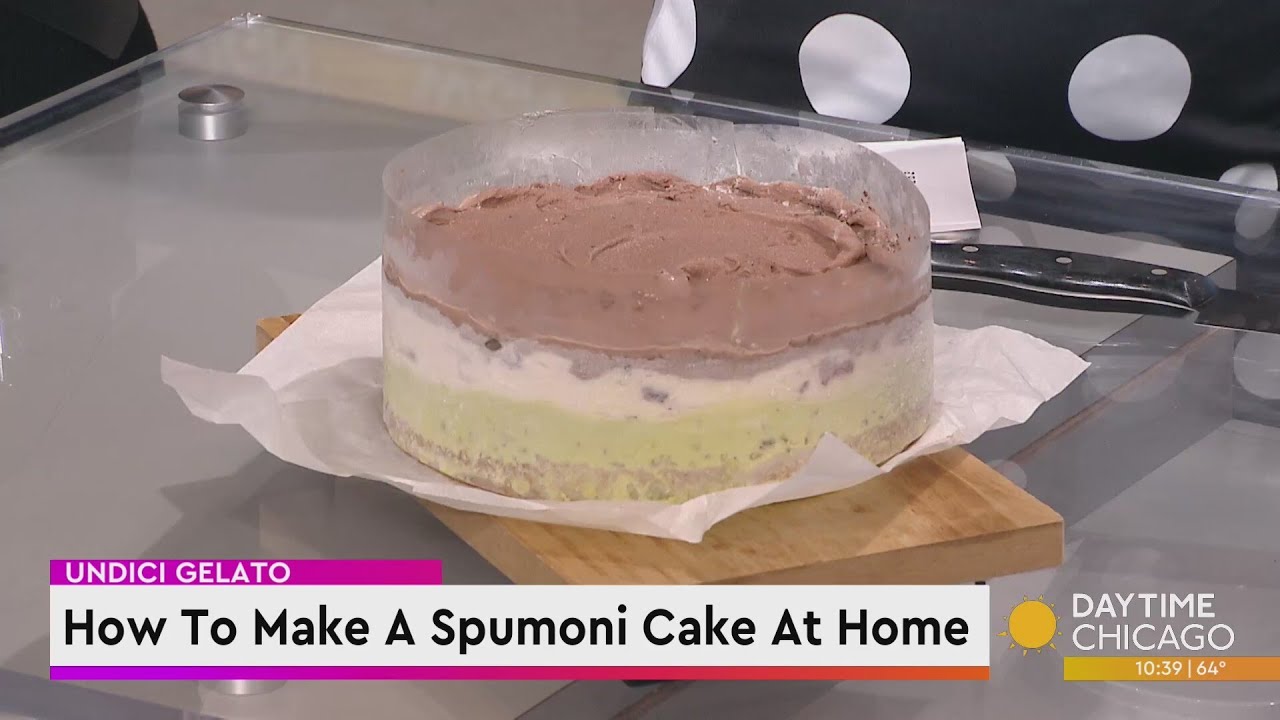 Undici Gelato: How To Make a Spumoni Cake At Home - YouTube