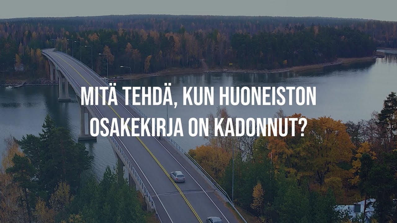 Asianajotoimisto Finsta | Mitä tehdä, kun huoneiston osakekirja on ...