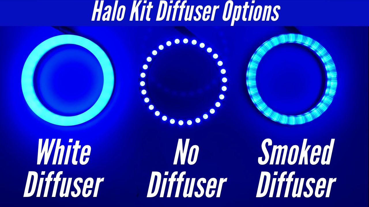 Halo Kit Diffuser Options | White Diffusers | Smoked Diffusers - YouTube
