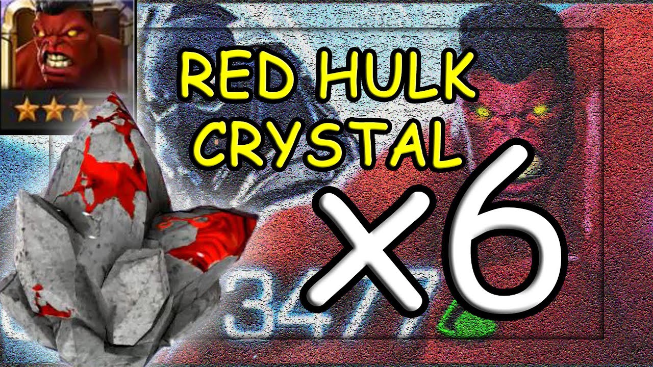 Marvel: Contest Of Champions - OPENING RED HULK (HEATED) CRYSTAL - YouTube