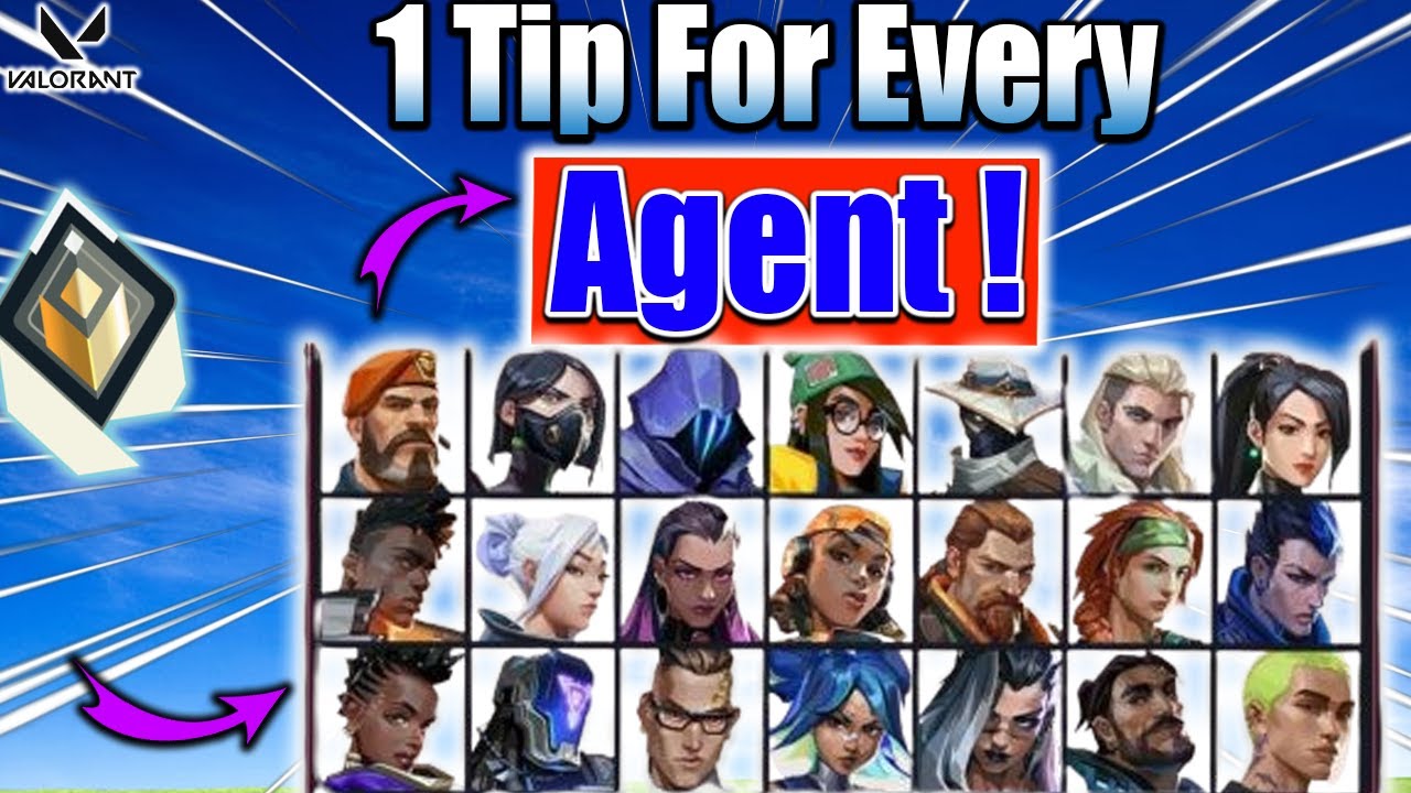 One Tip For Every Agent Valorant | Tips For Every Agent Valorant - YouTube