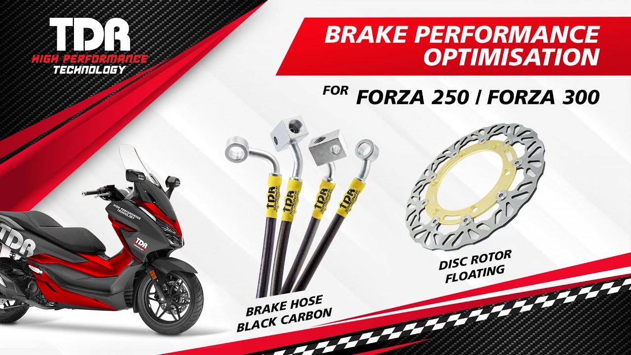 TDR Brake Hose Black Carbon & TDR Racing Disc Rotor for FORZA - YouTube