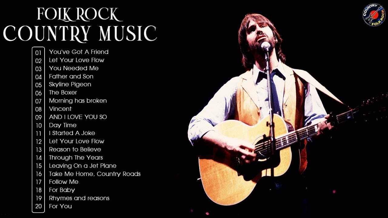 Best of 70s Folk Rock Country Music With Lyrics - Kenny Rogers,John ...