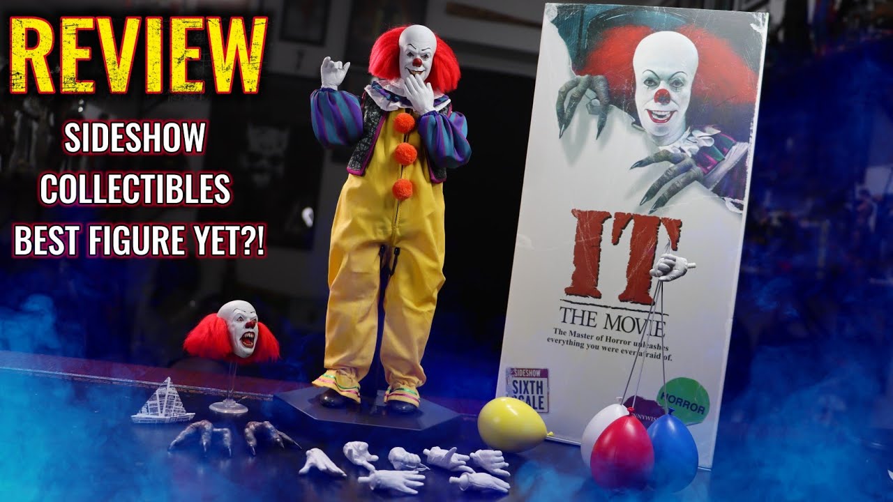 SIDESHOW COLLECTIBLES IT PENNYWISE TIM CURRY 1990 1/6 SCALE FIGURE ...