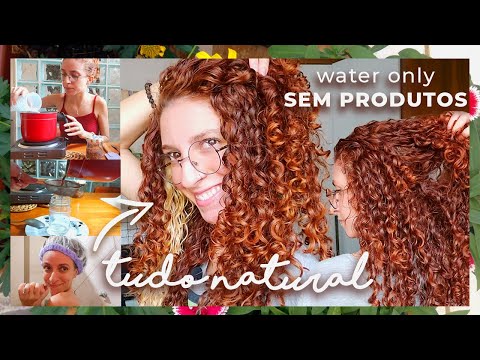 MINHA ROTINA 100% NATURAL DE CUIDADOS COM O CABELO, SEM INDUSTRIALIZADOS | cabelo cacheado, vegan