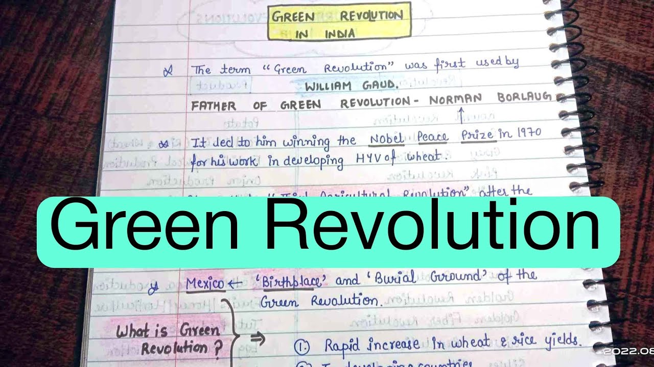 Green Revolution || Father of Green Revolution || MS Swaminathan || Lec ...