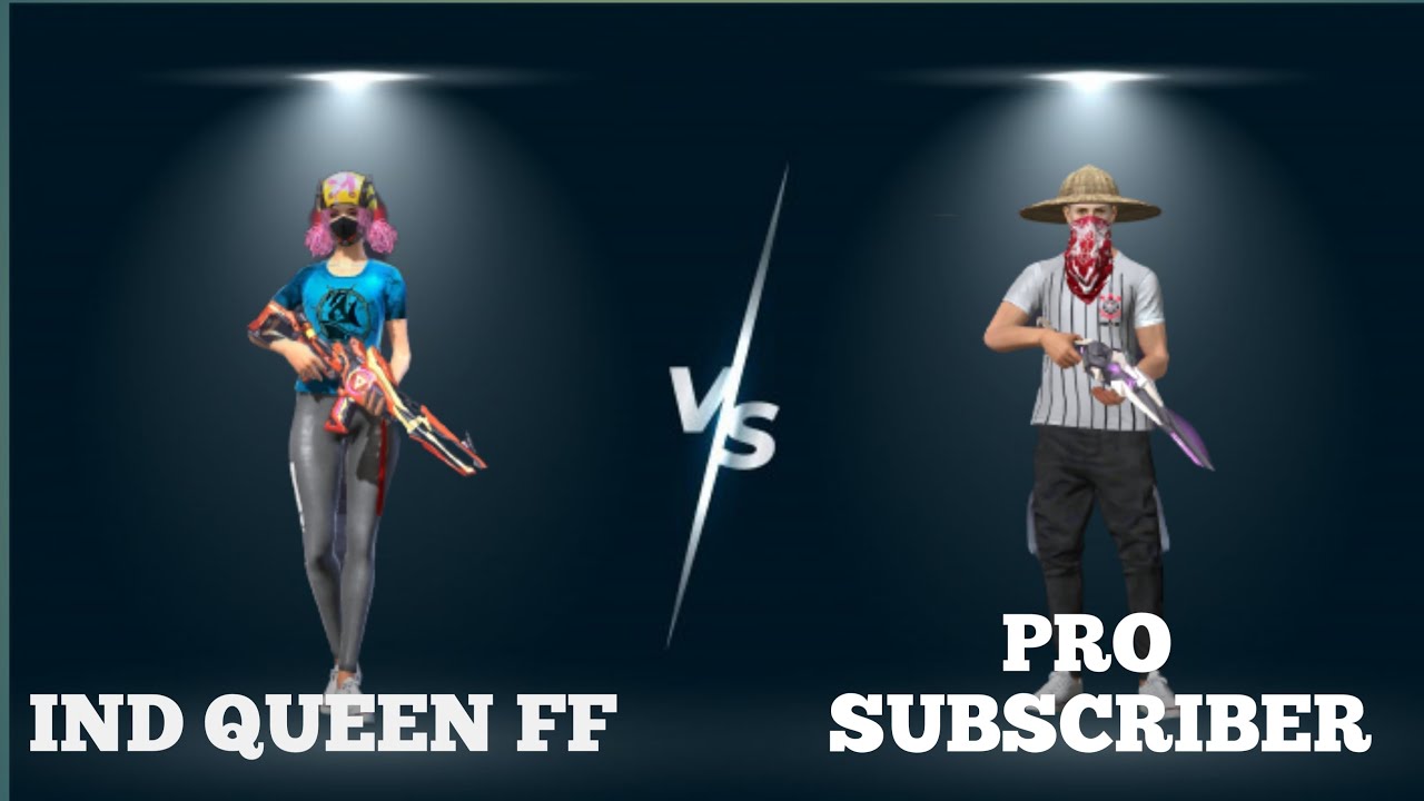 IND QUEEN FF😎 VS PRO SUBSCRIBER😈|1v1CLASH SQUAD CUSTOM IN FREE FIRE ...