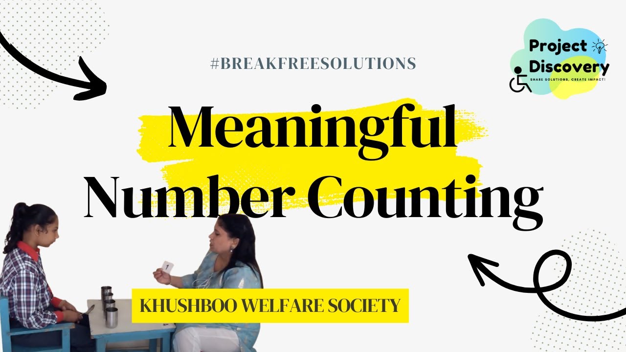 Meaningful numbers counting using number placards, a spoon & glasses ...