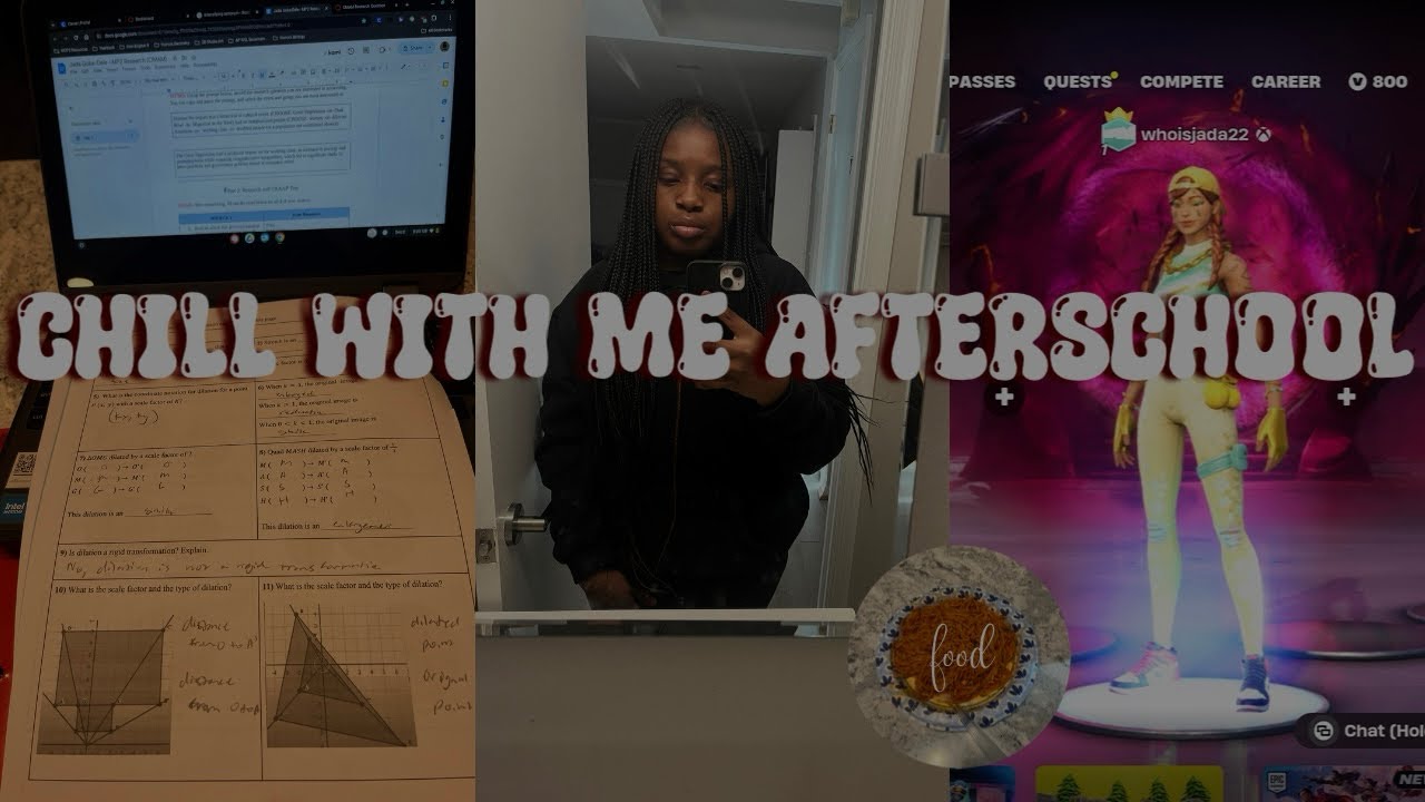 CHILL WITH ME AFTERSCHOOL | homework, chilling & more | VLOGMAS DAY 3 ...