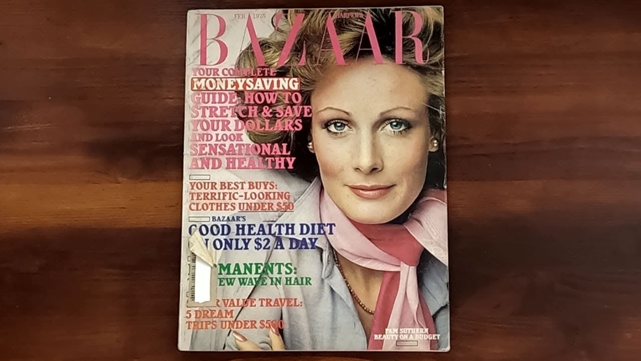 1975 February ASMR Magazine FlipThrough: Harper's Bazaar w Pam Suthern ...