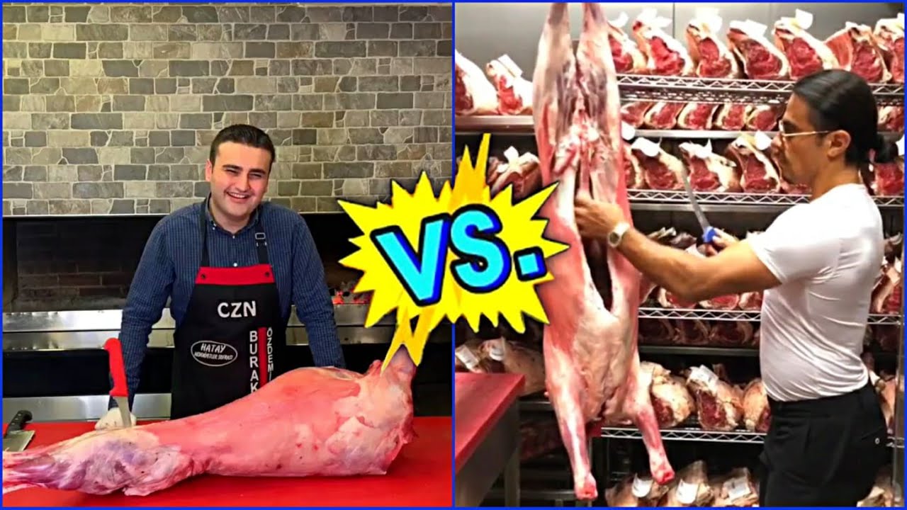SALT BAE VS CZN BURAK - Better to cut meat - YouTube