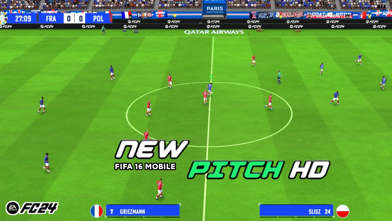 NEW!! Pitch V2 HD for Fifa 16 Mobile | EA FC 25 Mobile | HD GRAPICH ...