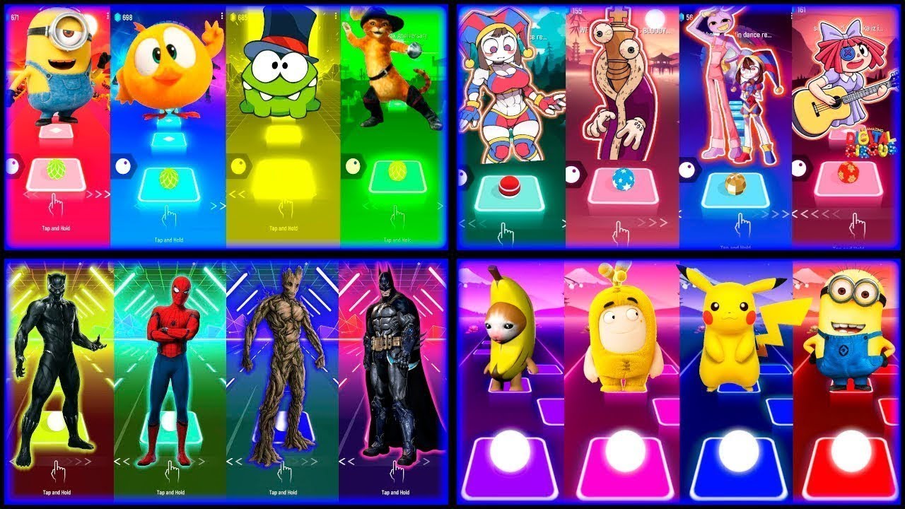 Tiles Hop EDM Rush Megamix_ Hulk _ Ant-Man _ DeadPool _ Iron Man ...