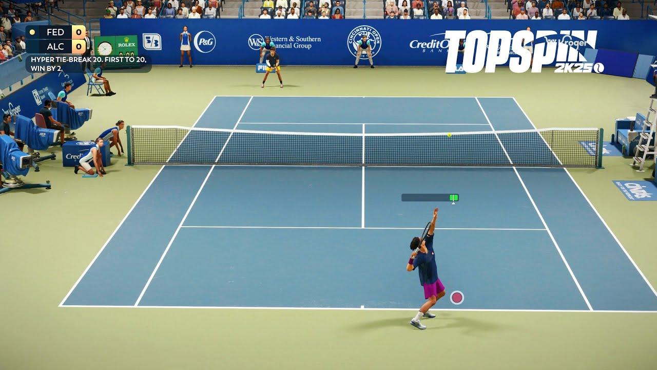 Top Spin 2K25 - Roger Federer Vs Carlos Alcaraz I HYPER TIE BREAK I ...