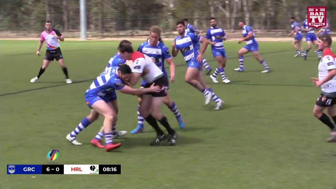 GREEK vs HUNGARY - Rugby League Emerging Nations 2018 - YouTube