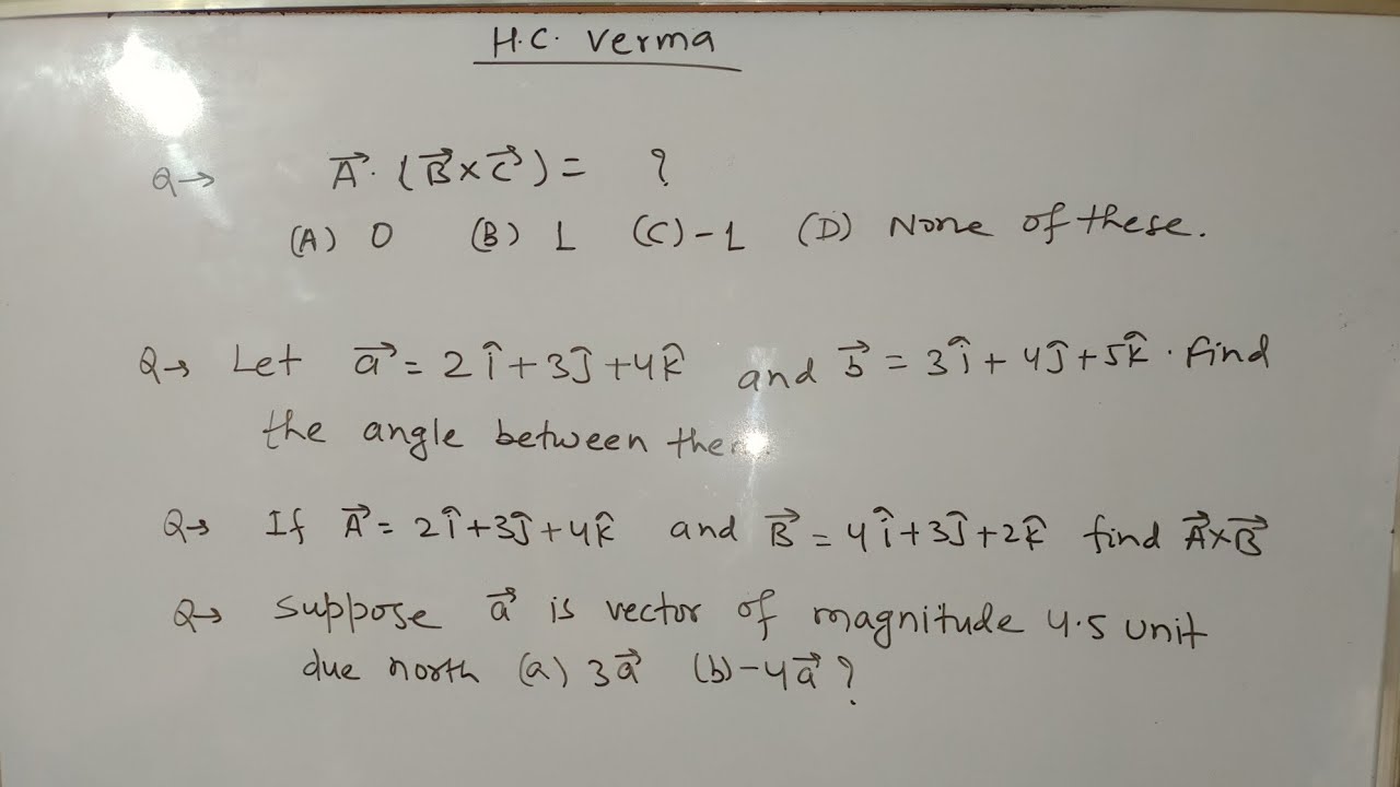 HC Verma Question no 10;13;14;15 Basic questions - YouTube