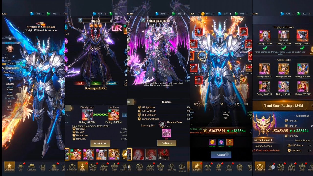 Devil Athena: Dark Olympus Gameplay Increase Your Power from 39M to 70M ...