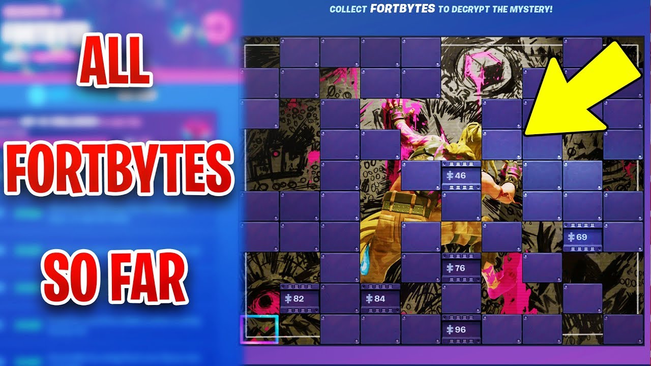 ALL FORTBYTE LOCATIONS SO FAR - TILL PATCH 9.10 (Fortnite) - YouTube