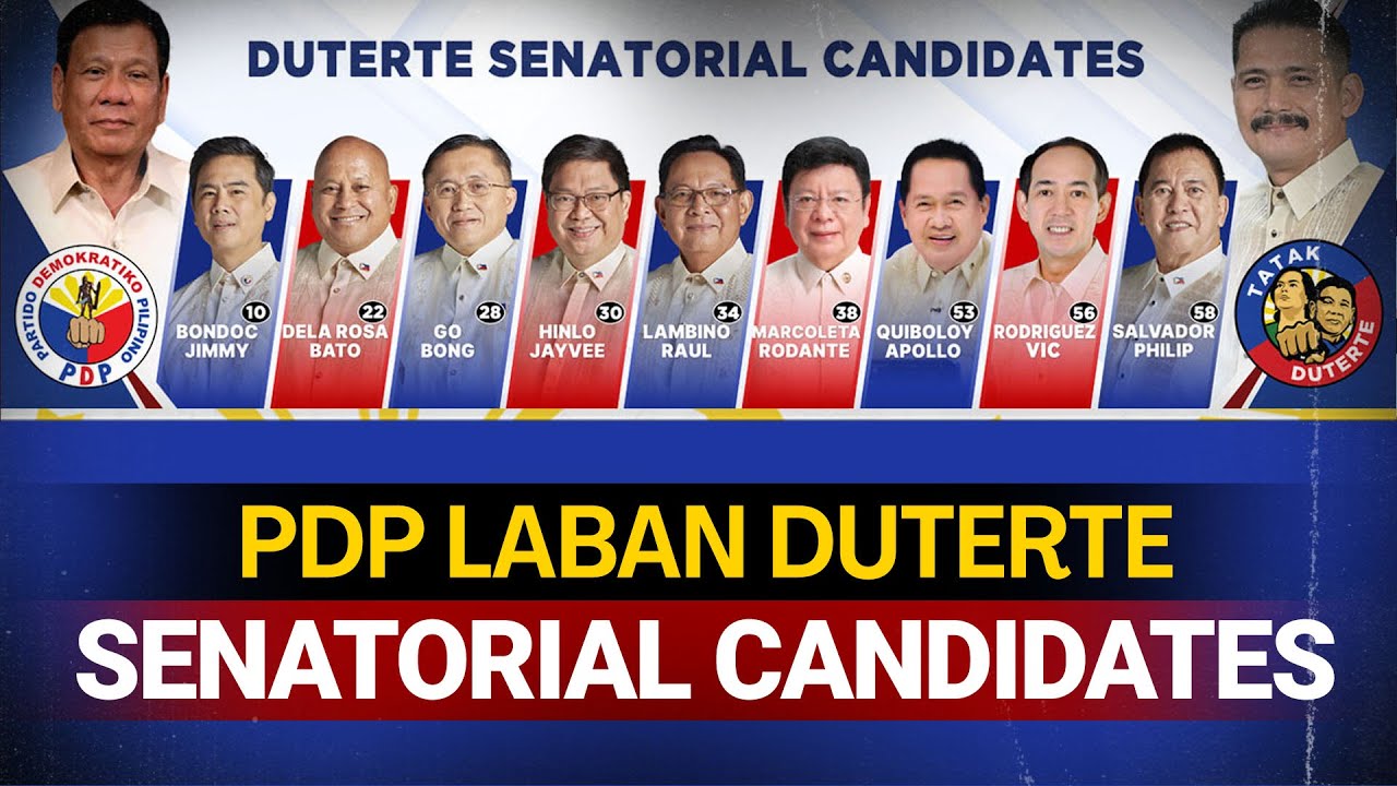 ICYMI: PDP LABAN DUTERTE SENATORIAL CANDIDATES PROCLAMATION RALLY - YouTube