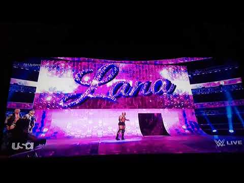 Lana With Bobby Lashley Entrance And They Makeout