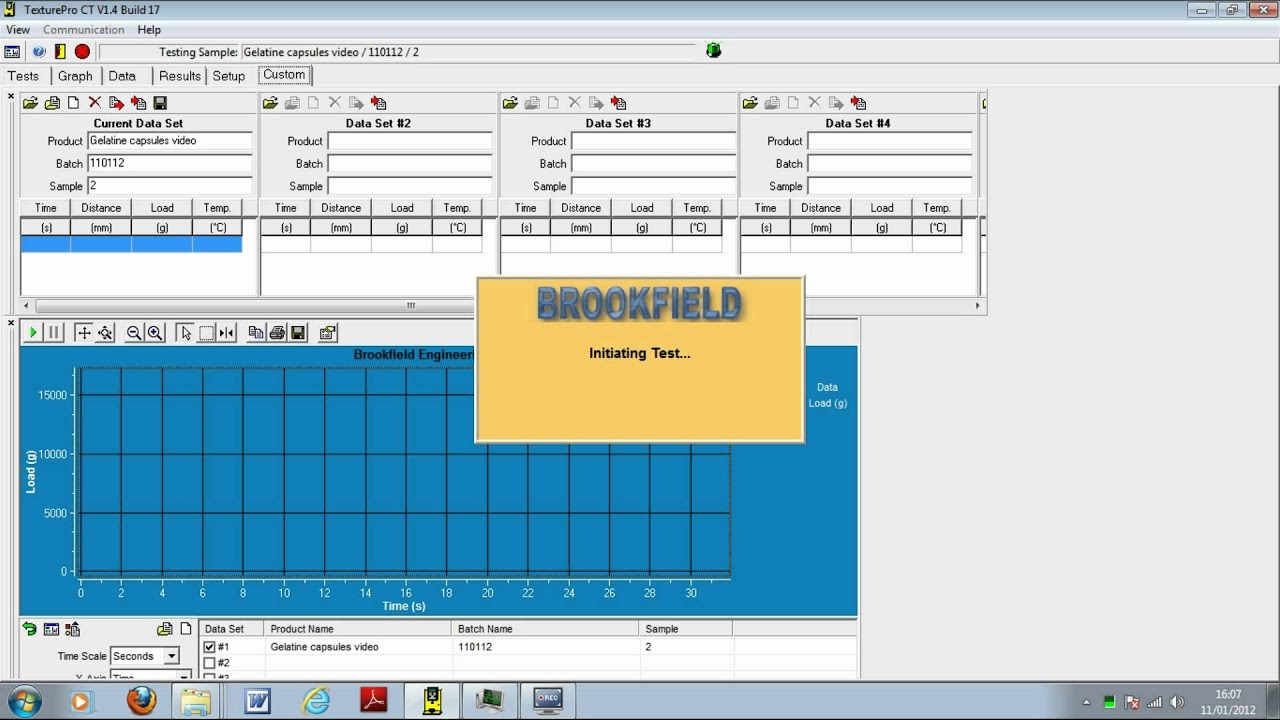 Brookfield CT3 Texture Analyzer review - The Capsule Tensile Test - YouTube