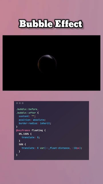 Bubble Effect using HTML and CSS||#effect #facts #htmlcss #webdesign - YouTube